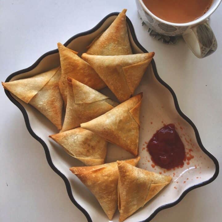Baked Samosas | butfirstchai.com