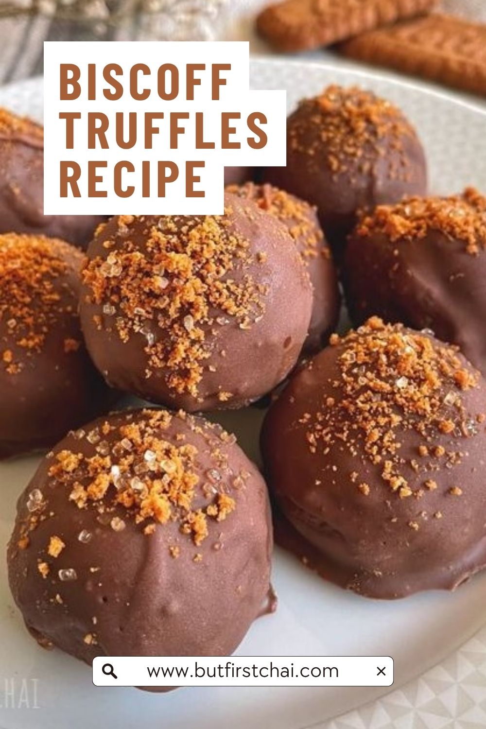 Biscoff Cookie Truffles with Cream Cheese | butfirstchai.com