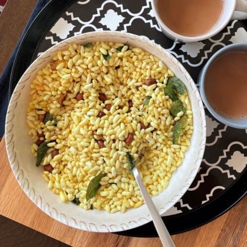 Kara Pori | Indian Puffed Rice Snack | butfirstchai.com