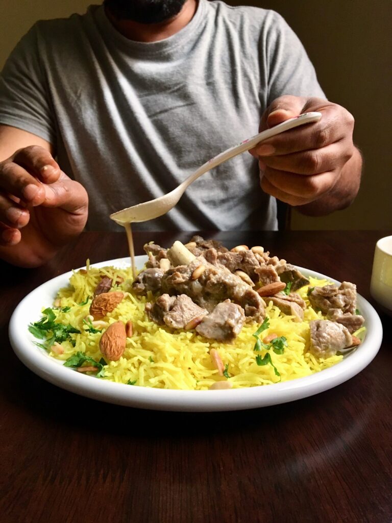 Jordanian Mansaf with Jameed Sauce - butfirstchai.com