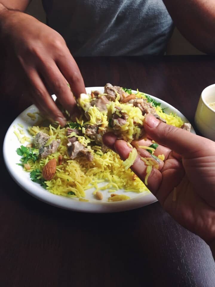 Jordanian Mansaf with Jameed Sauce | butfirstchai.com