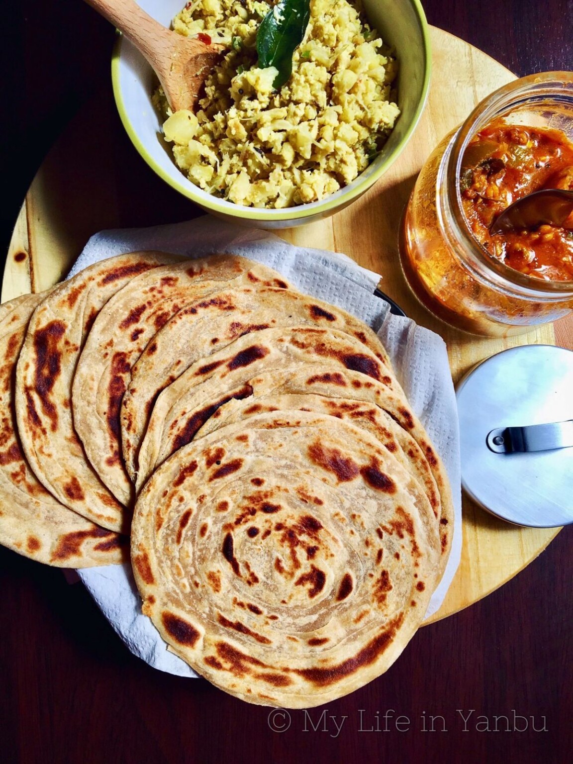Coconut Milk Tahini Flatbread (Savoury) | butfirstchai.com