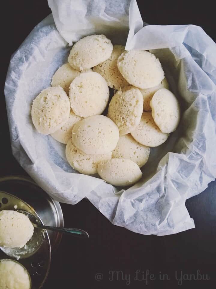Idli batter with Basmati Rice