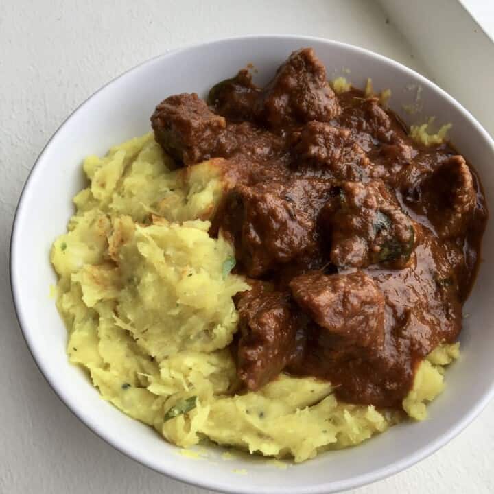 Tapioca in Spicy Coconut | Kappa Puzhukku | butfirstchai.com