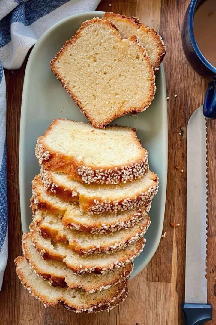 Tahini Cake Recipe butfirstchai.com