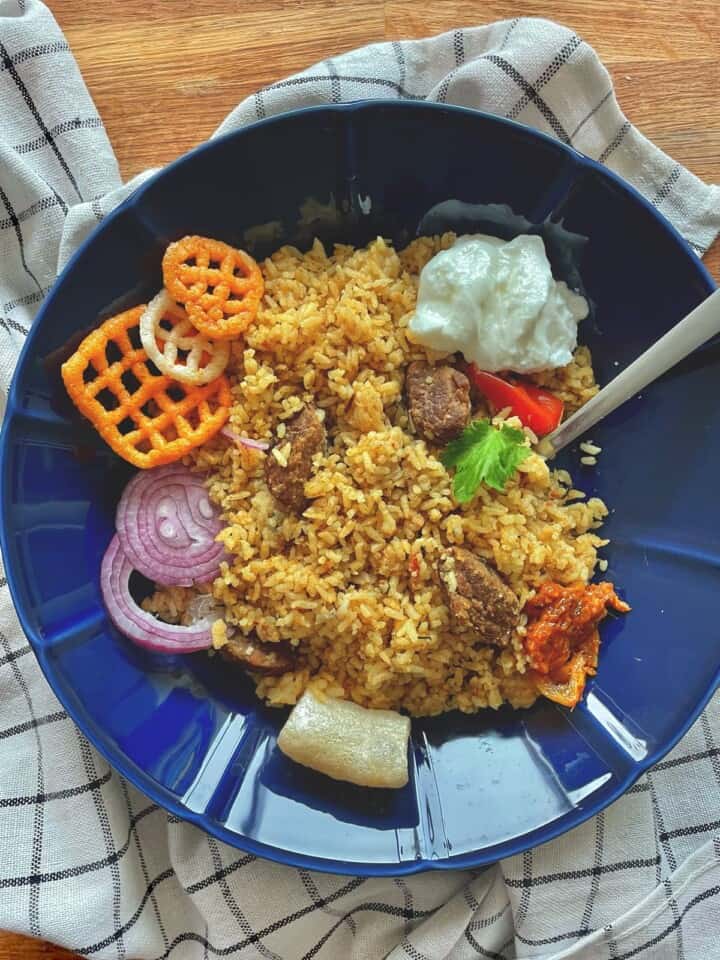 Erachi Choru | Beef Rice | butfirstchai.com