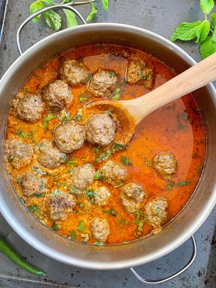 Kofta Curry Recipe | Koftay ka Salan | butfirstchai.com