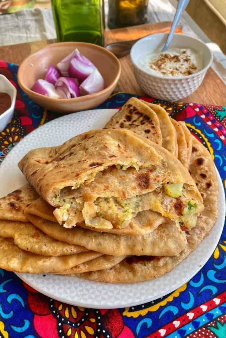Aloo Paratha Recipe for Beginners | butfirstchai.com