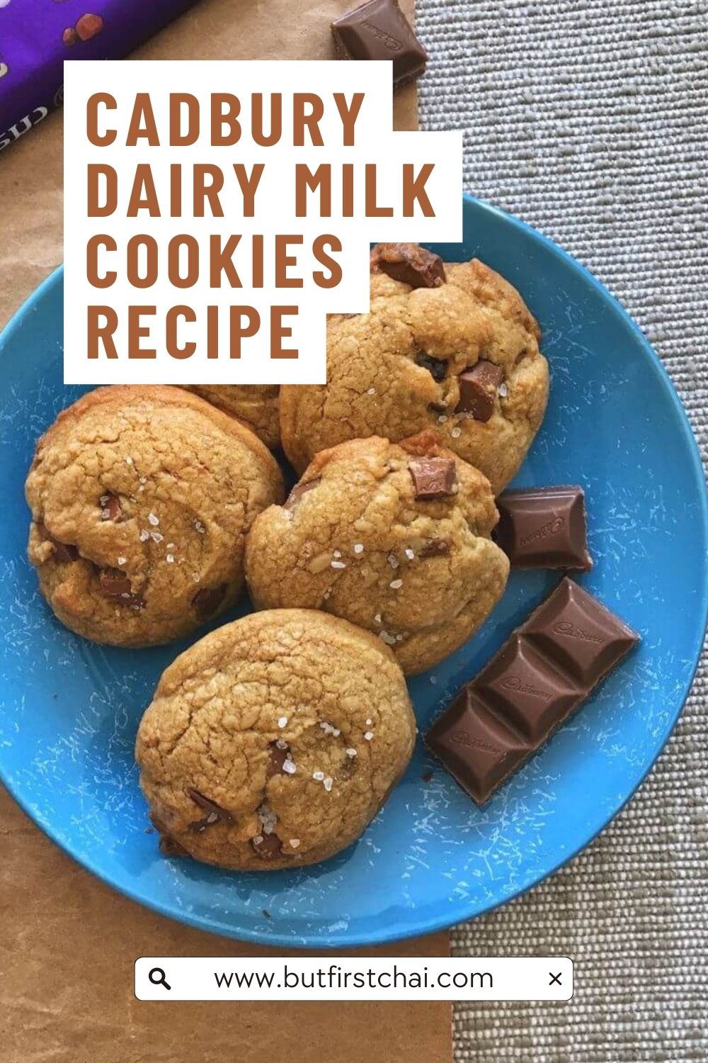 Dairy Milk Chocolate Cookies | butfirstchai.com